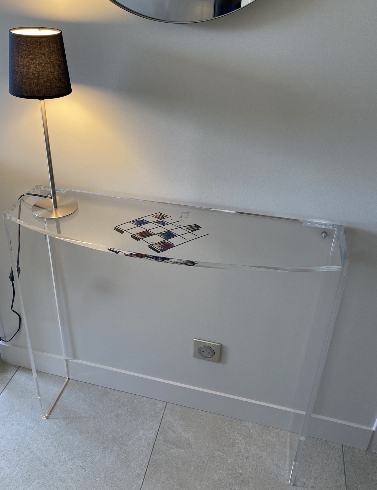 Console plexi jeunes mariés - Artemo